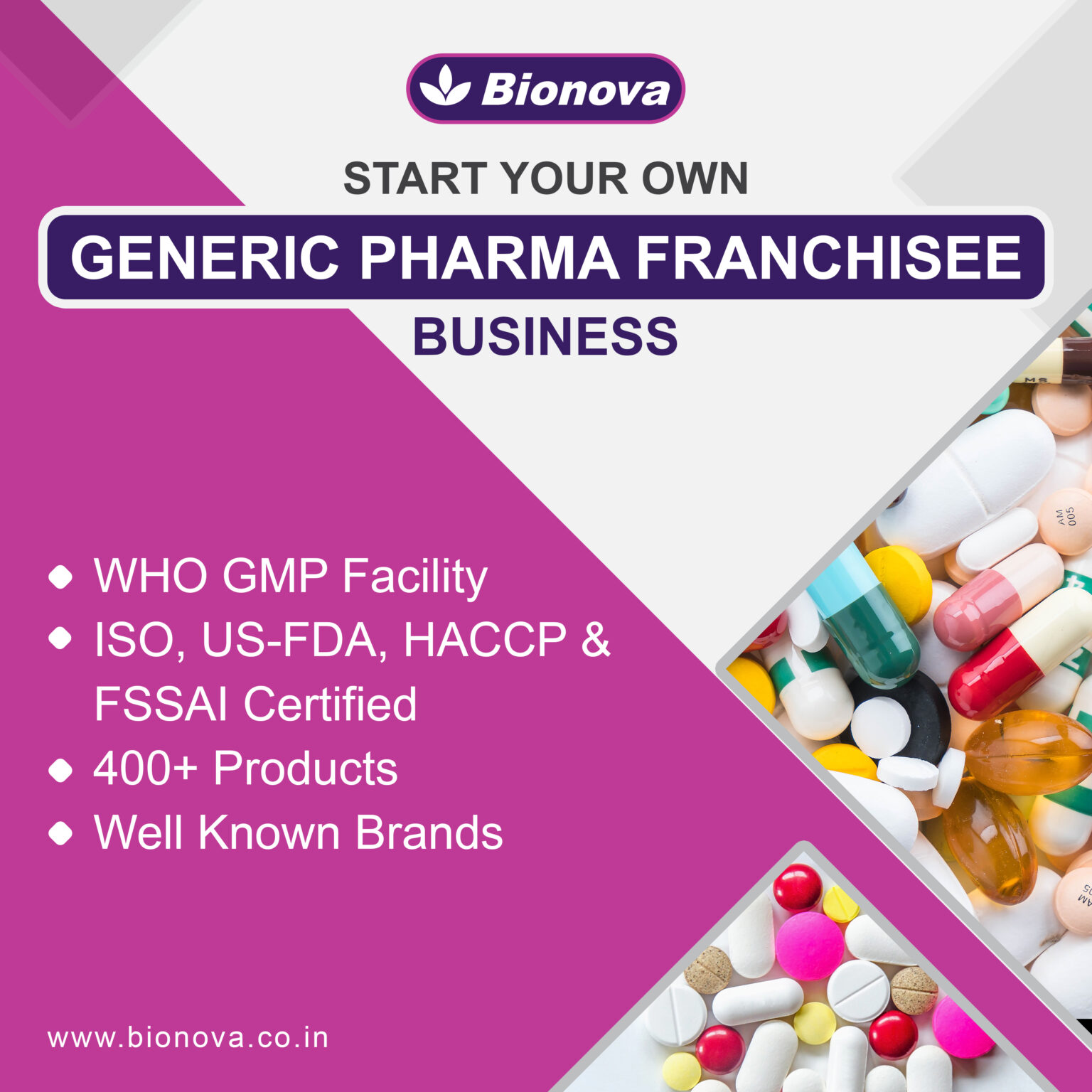Pharma generic medicine franchise company
